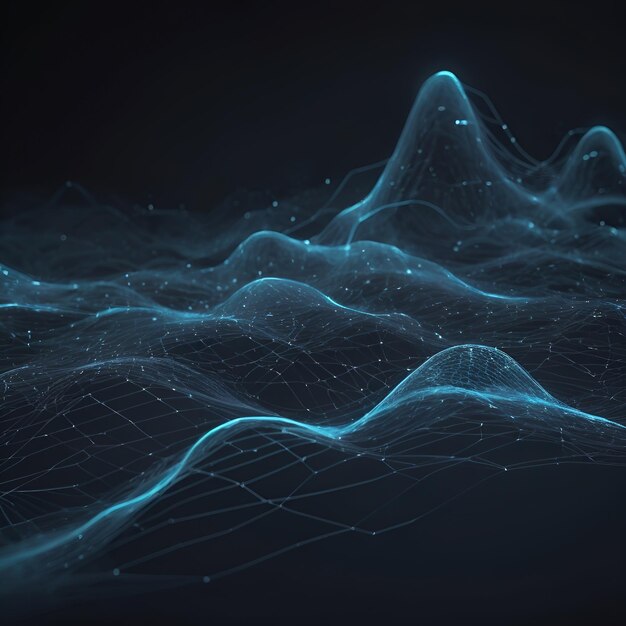 Cyber Data Flow Blockchain AI Networks Digital WavesCyber Data Flow Blockchain AI Networks ...