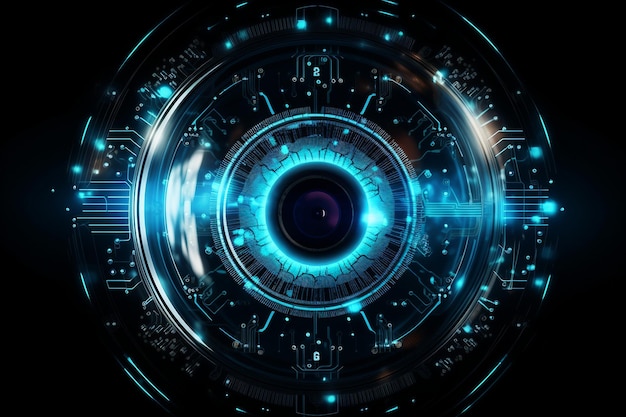 Premium AI Image | Cyber Eye Surveillance Generative Ai Premium AI Image | Cyber Eye Surveillance Generative Ai