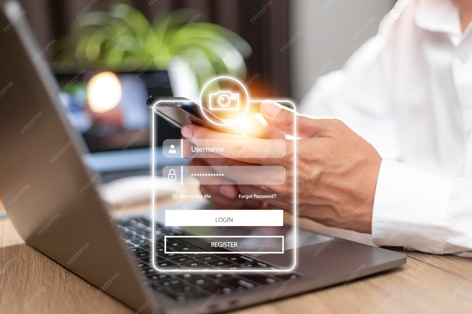 Premium Photo Cyber Security Concept Login User Identification Information Security And