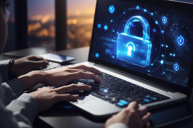 Premium AI Image | Cyber security concept login user identification ... Premium AI Image | Cyber security concept login user identification ...