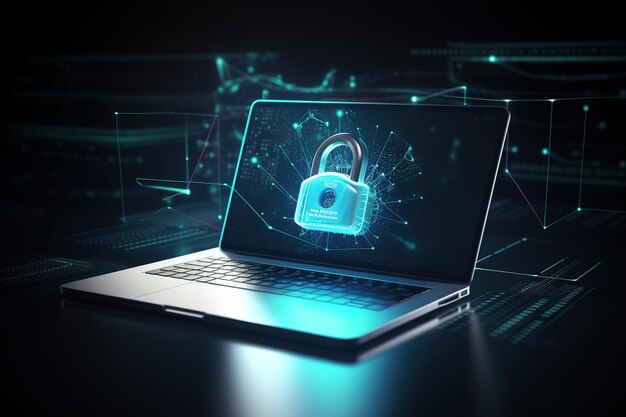 Premium AI Image | Cyber security data protection Premium AI Image | Cyber security data protection