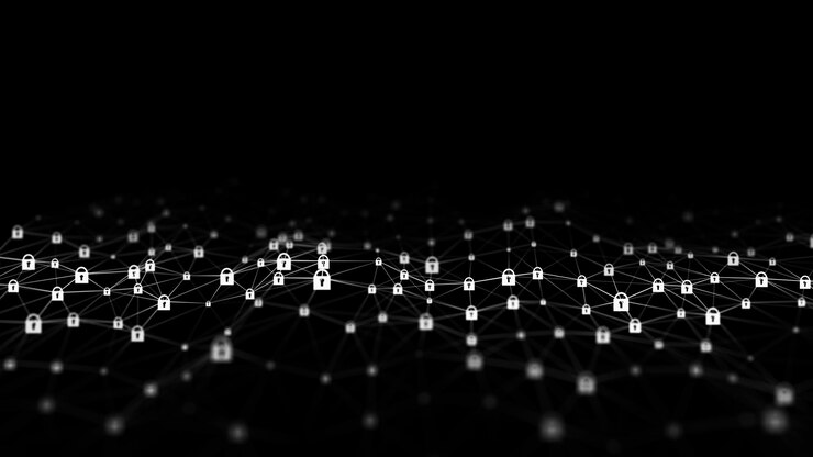 Premium Photo | Cyber security flow concept Digital wave structure connecting code algorithms ...