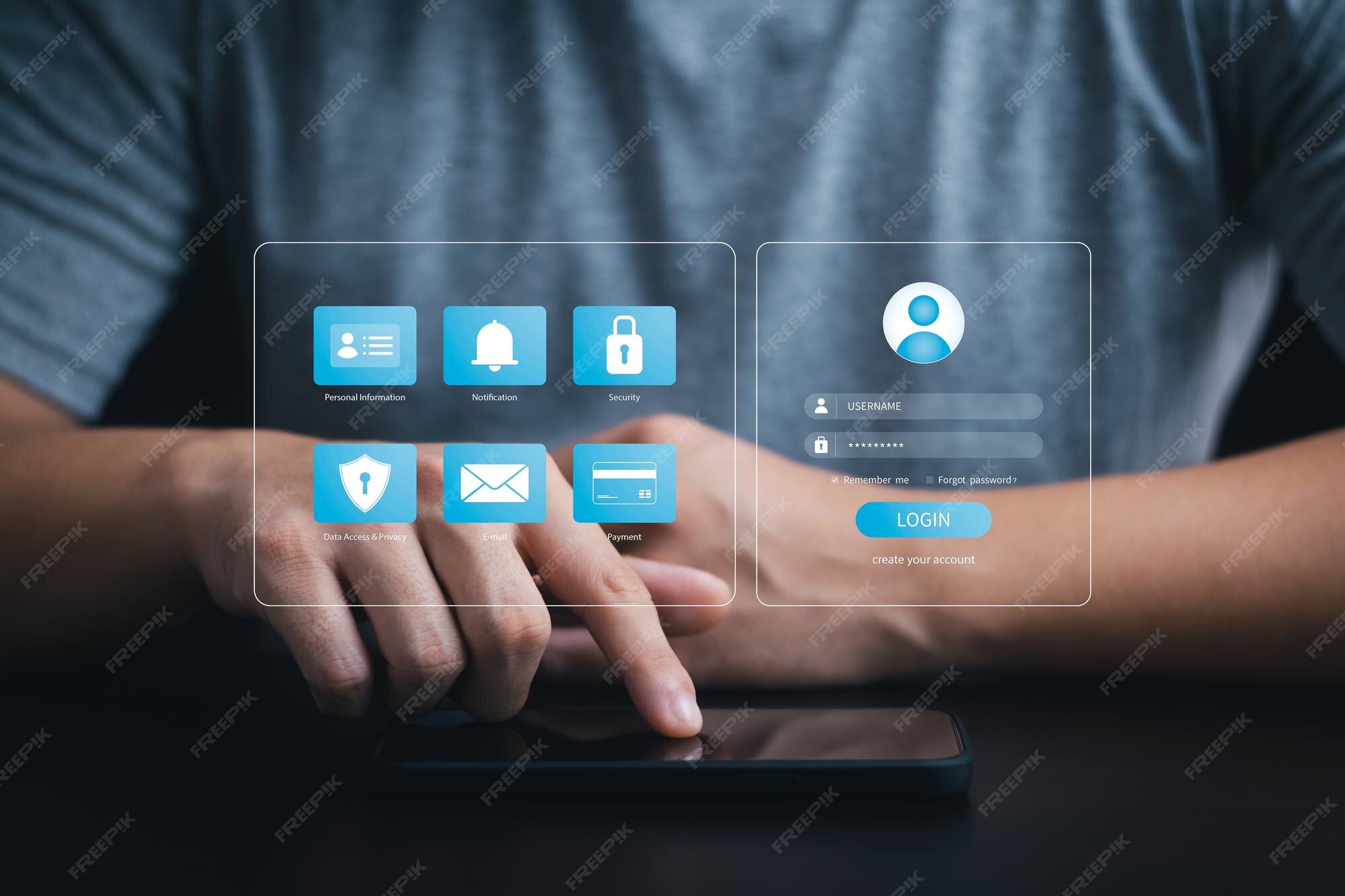 Premium Photo Cyber Security Internet And Networking Concept Information Security And