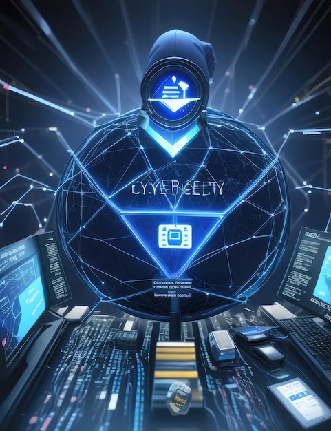 Premium Photo Cyber Security Network Data Protection Concept Businessman Using Digital Tablet