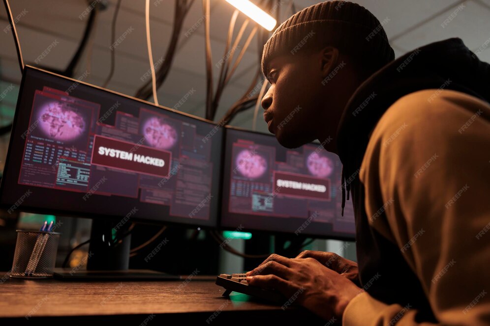 Premium Photo Cyberattack Computer Security Technology Information Leak Hacker Accessing