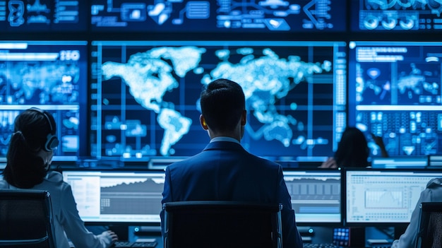 Premium Photo | Cybersecurity Command Center Monitoring Global ... Premium Photo | Cybersecurity Command Center Monitoring Global ...