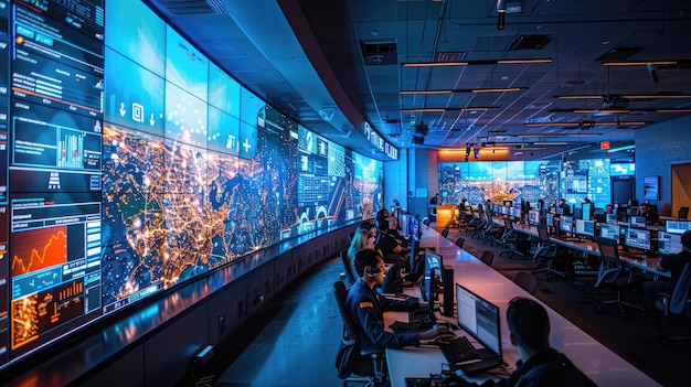 Cybersecurity Operations Center A bustling hightech operations center ... Cybersecurity Operations Center A bustling hightech operations center ...