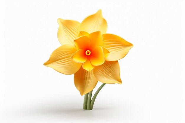 Premium Photo | Daffodil in Stunning 3D Visualization Premium Photo | Daffodil in Stunning 3D Visualization
