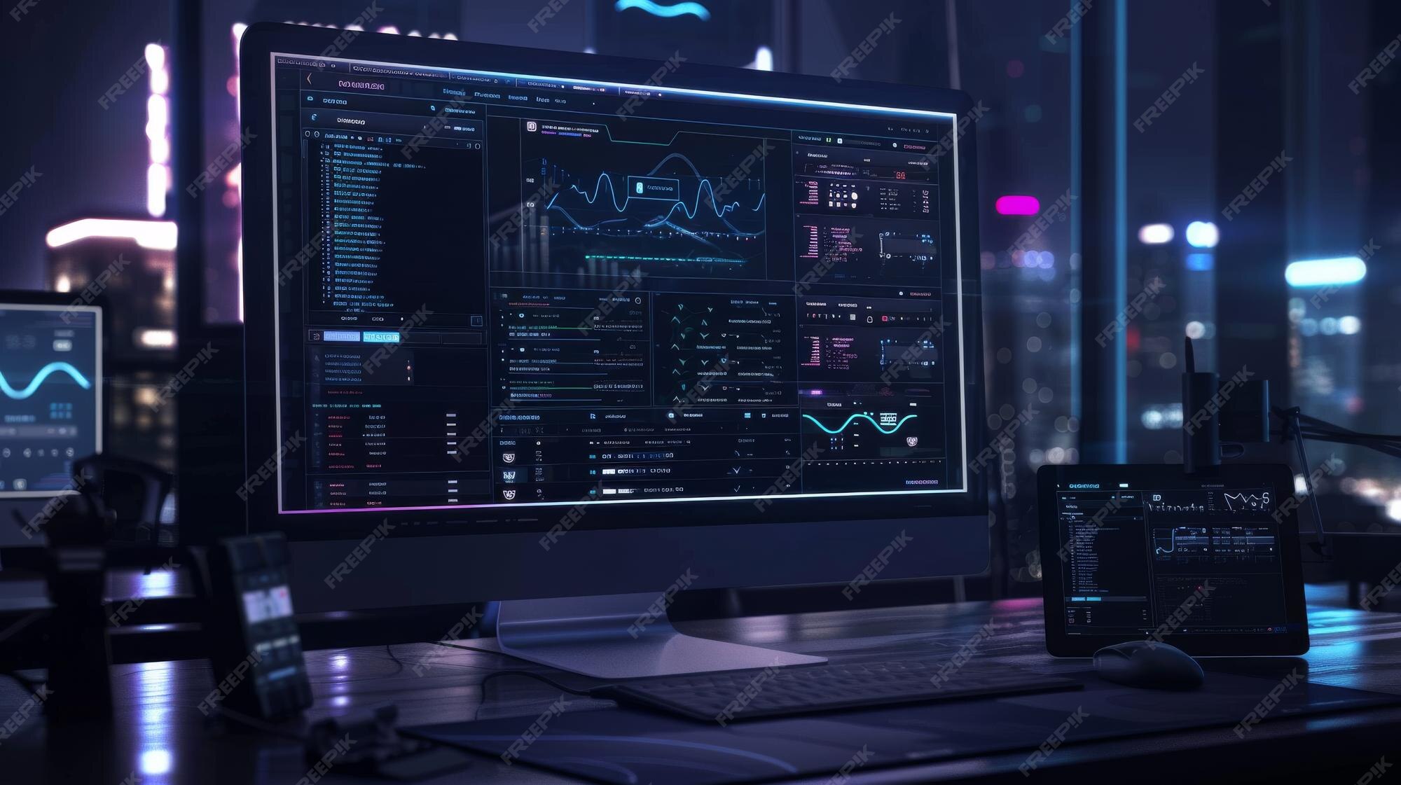 Premium Photo | The Dark Programming Interface for Mobile Applications UX UI Development The ...