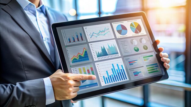 Premium Photo | Data analytics automated with AI technology Big data business analytics and ...