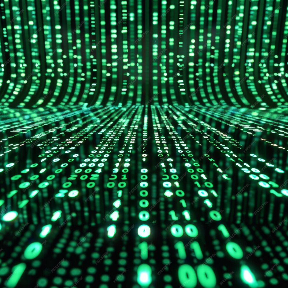 Premium Photo | Data code binary background digital binary data on computer screen matrix ...