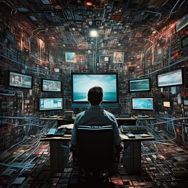 Premium AI Image | Data corruption mesmerizingly rearranging visual ... Premium AI Image | Data corruption mesmerizingly rearranging visual ...