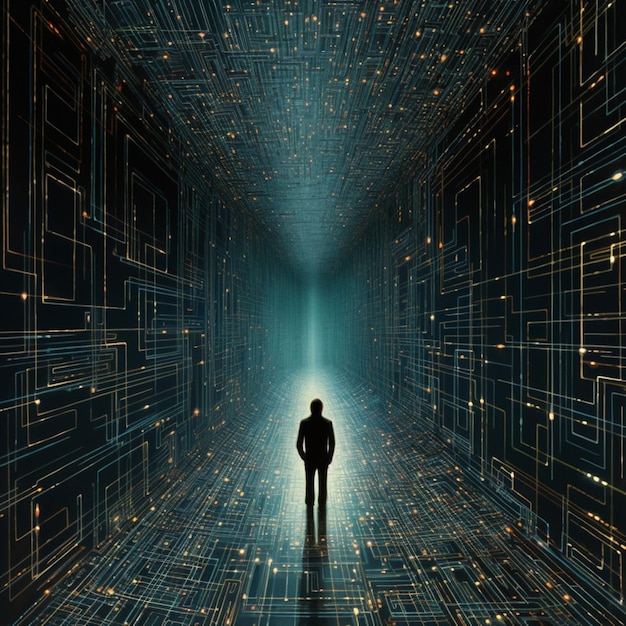 Premium AI Image | Data corruption mesmerizingly rearranging visual ... Premium AI Image | Data corruption mesmerizingly rearranging visual ...