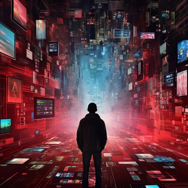 Premium AI Image | Data corruption mesmerizingly rearranging visual ... Premium AI Image | Data corruption mesmerizingly rearranging visual ...