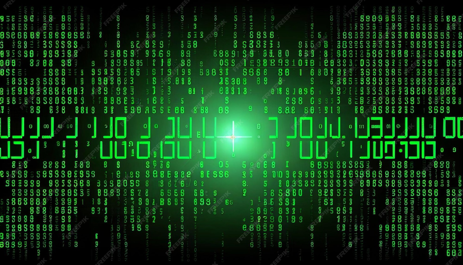 Premium Photo Data From A Digital Stream Or Binary Code On A Matrix Background With Vector