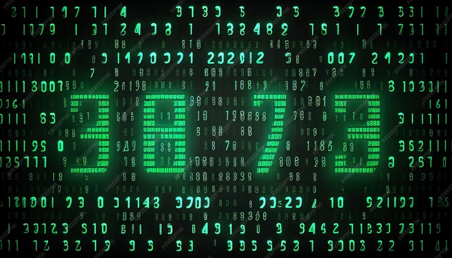 Premium Photo Data From A Digital Stream Or Binary Code On A Matrix Background With Vector 
