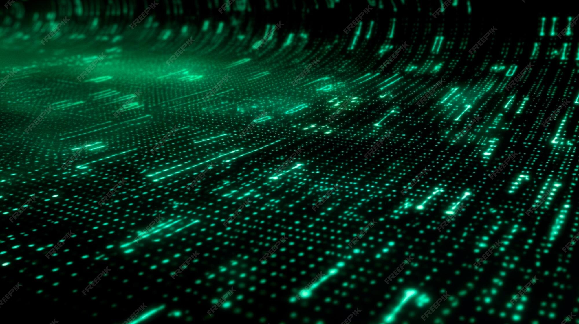 Premium Photo Data From A Digital Stream Or Binary Code On A Matrix Background With Vector