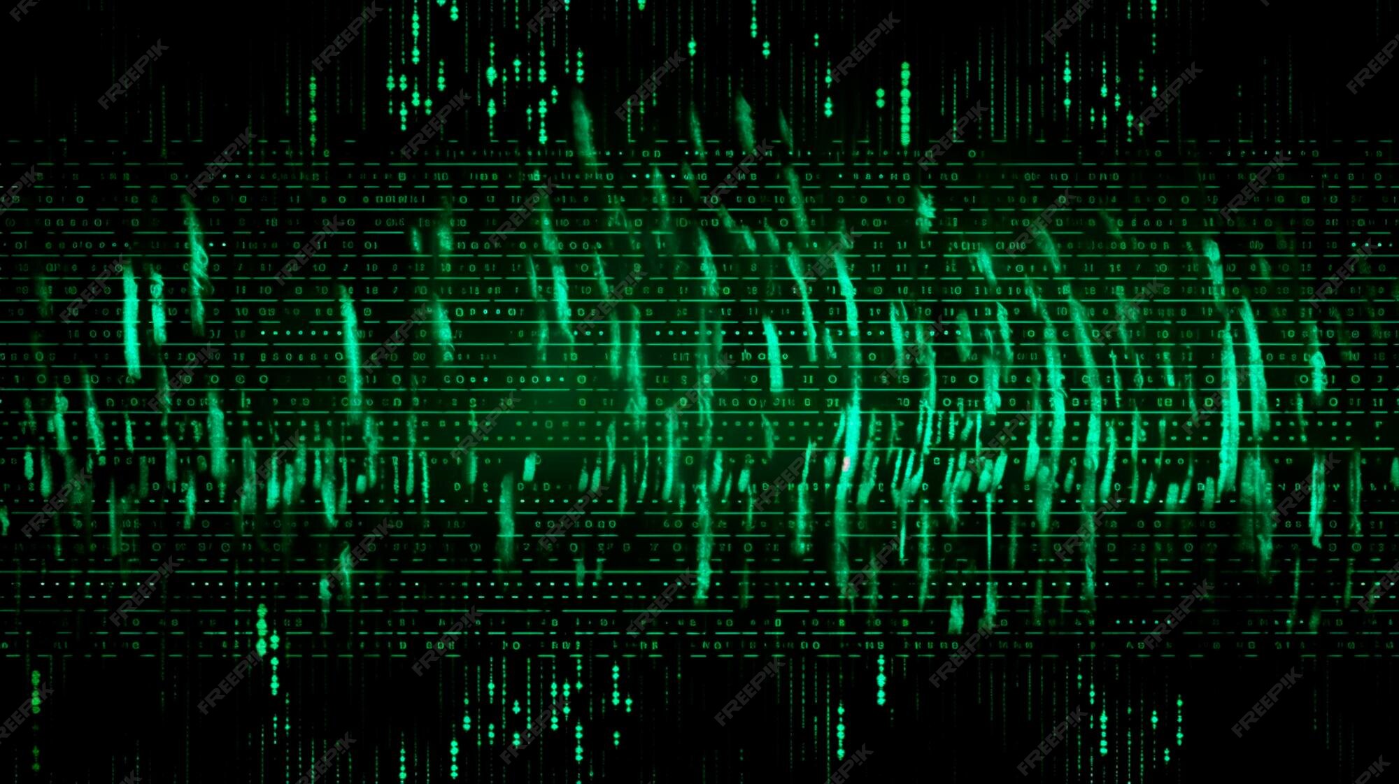 Premium Photo Data From A Digital Stream Or Binary Code On A Matrix Background With Vector 
