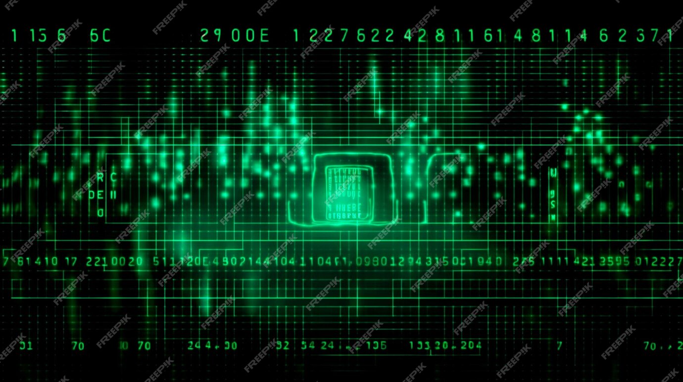 Premium Photo Data From A Digital Stream Or Binary Code On A Matrix