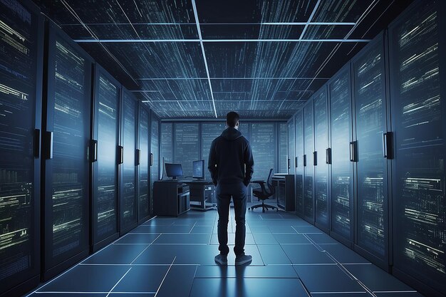 Data Processing Digital Technology Internet Network Concept Computer