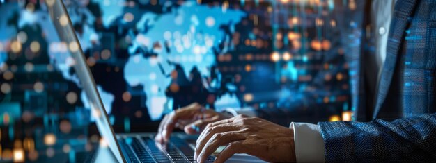 Premium Photo | Data science business intelligence man using computer ... Premium Photo | Data science business intelligence man using computer ...