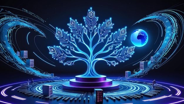 Data science Innovation technology digital software development concept ...