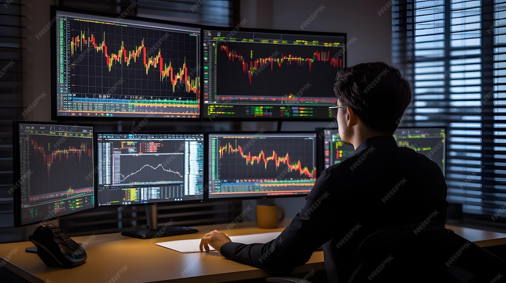 Premium AI Image | A data scientist working on a complex data mining project with multiple ...