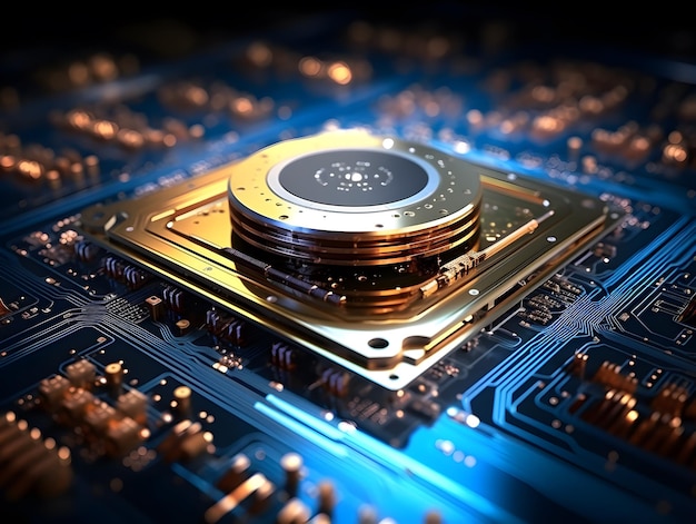 Premium Ai Image Data Storage Center Quantum Computing Database Cloud Computing Concept