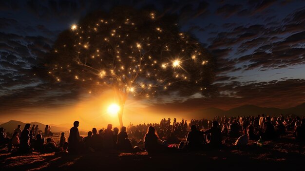 Premium AI Image | The December Solstice in Colombia brings ... Premium AI Image | The December Solstice in Colombia brings ...