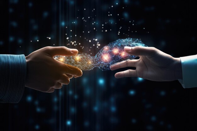 Premium AI Image | Decoding Brain Activity for Dialog with AI Premium AI Image | Decoding Brain Activity for Dialog with AI