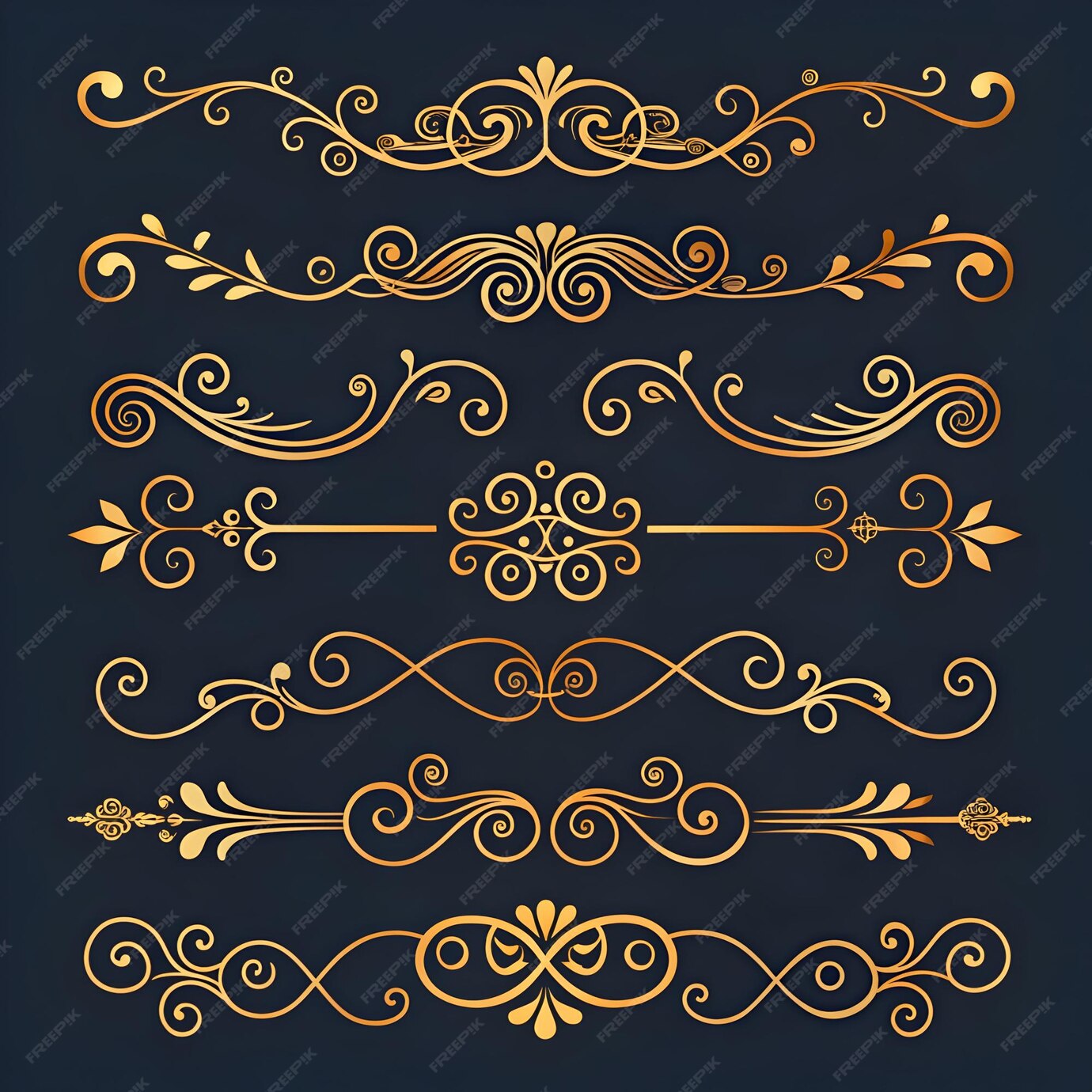 Decorative swirls dividers old text delimiter | Premium AI-generated image Decorative swirls dividers old text delimiter | Premium AI-generated image