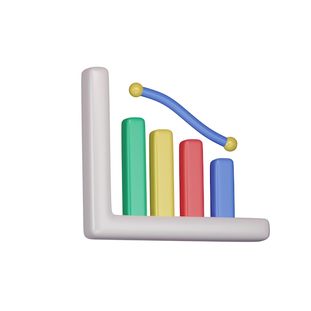 Premium Photo | Decrease 3d icon