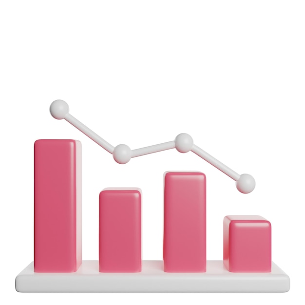 Premium Photo | Decrease analytics graph