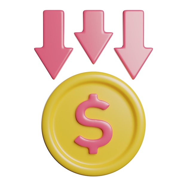 Premium Photo | Decrease analytics graph