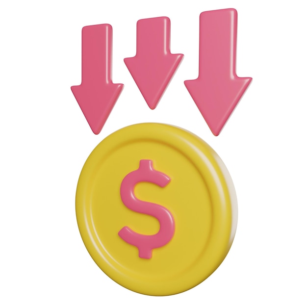 Premium Photo | Decrease analytics graph