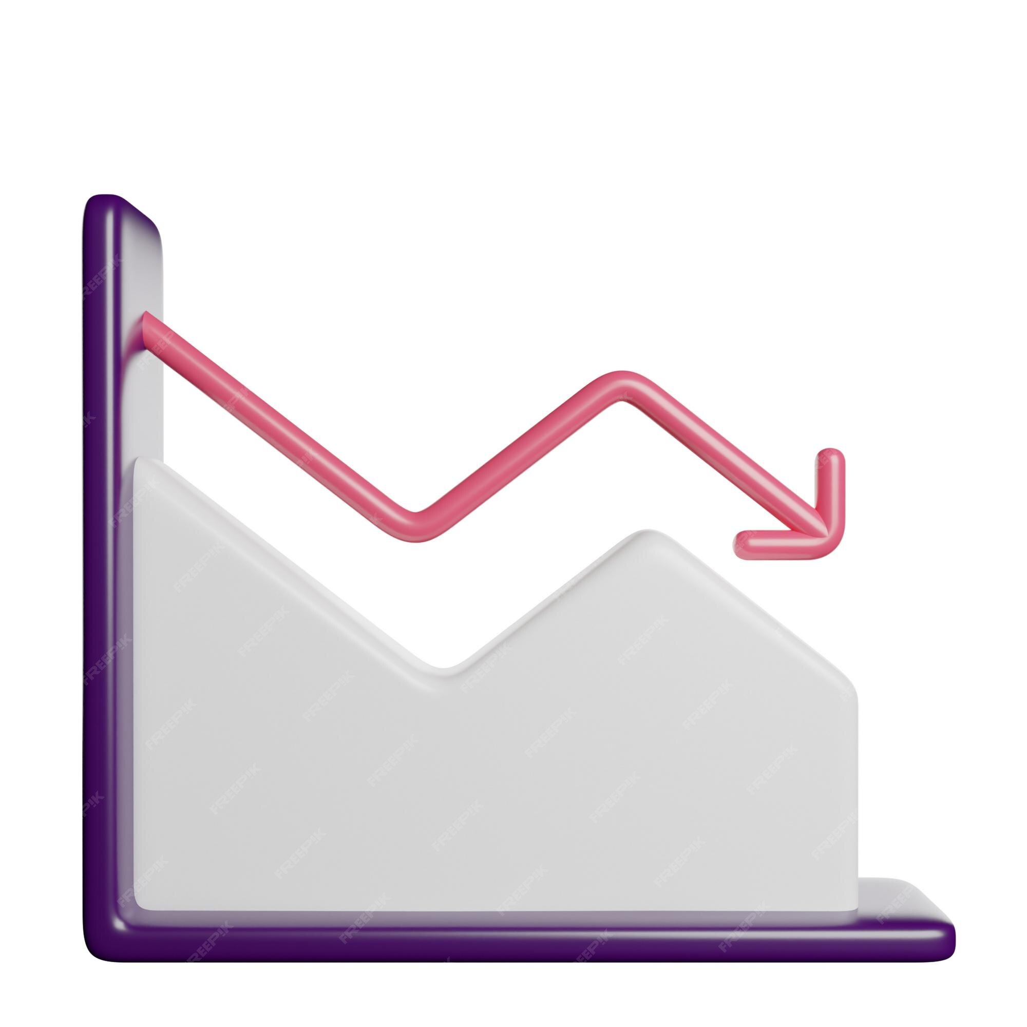Premium Photo Decrease Analytics Graph 1310