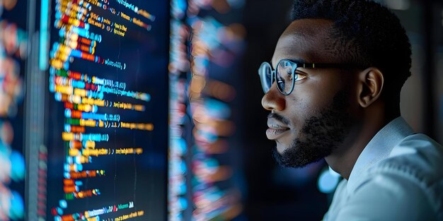 Premium Photo | Decrypting Cybersecurity A Professional Analyzing ...