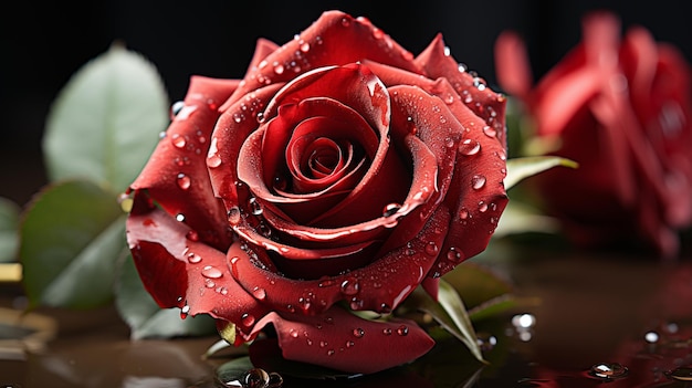 Premium AI Image | deep red rose Premium AI Image | deep red rose