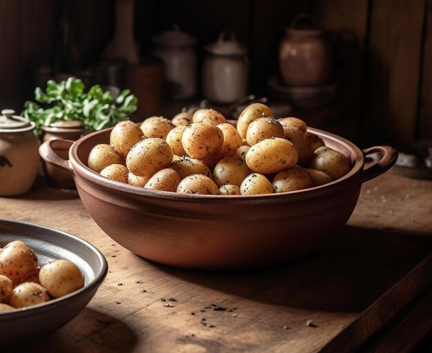 Premium AI Image | Delicious fresh potatoes Premium AI Image | Delicious fresh potatoes