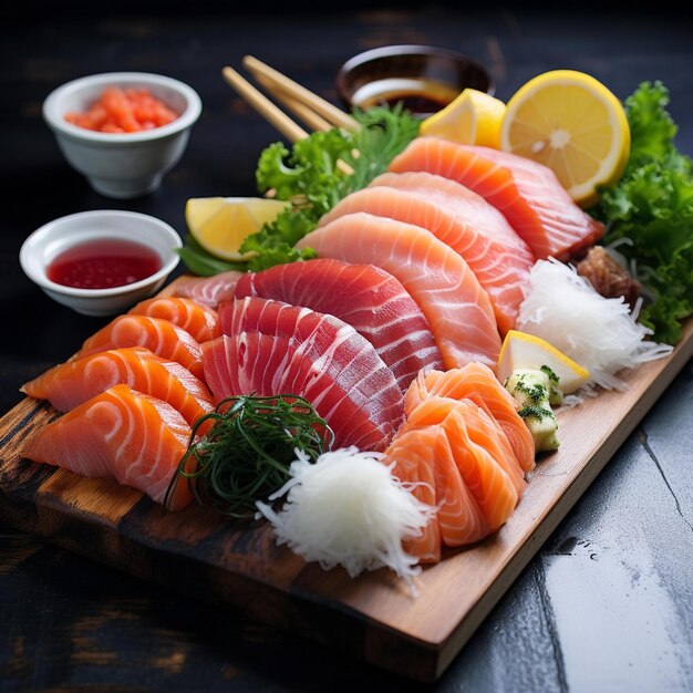 Premium AI Image | Delicious Fresh Sushi Illustration Premium AI Image | Delicious Fresh Sushi Illustration