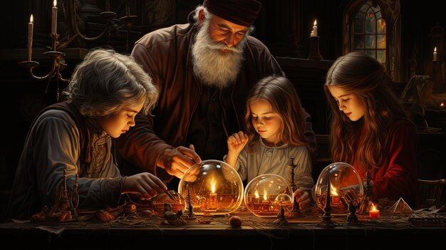Premium Photo | Depict A Family Trimming The Christmas Wallpaper Premium Photo | Depict A Family Trimming The Christmas Wallpaper