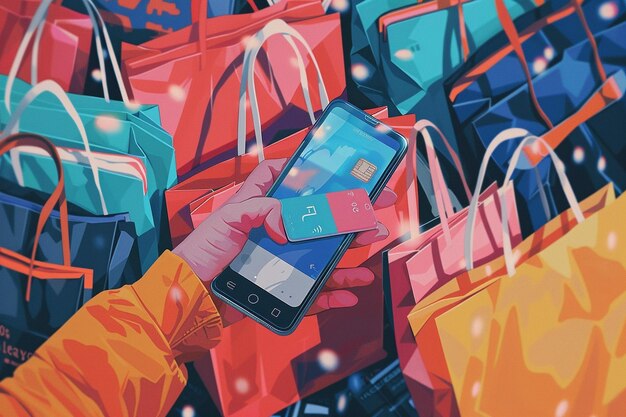Depict a person browsing through Black Friday offe generative ai ... Depict a person browsing through Black Friday offe generative ai ...