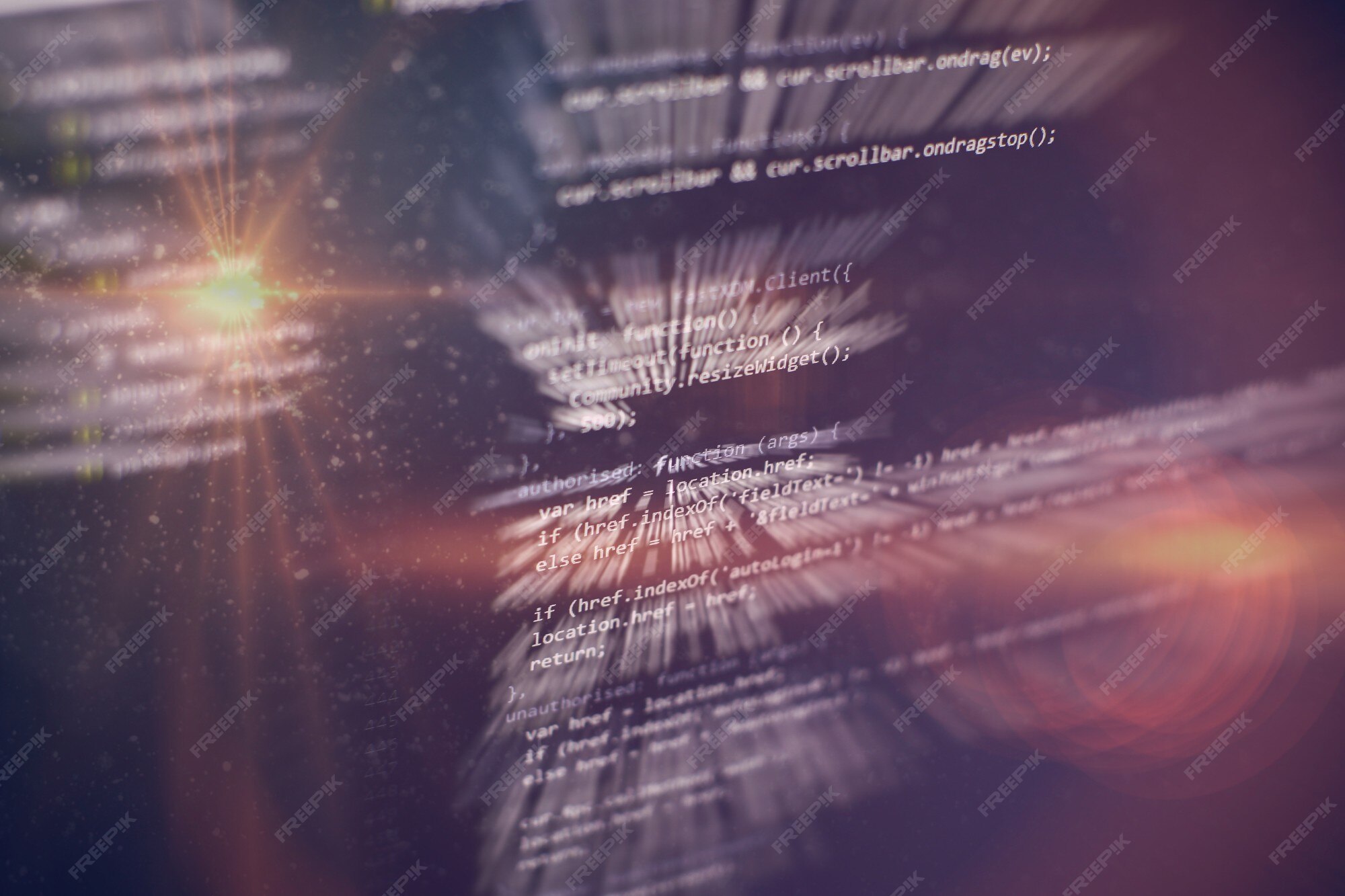 Premium Photo | Desktop pc monitor photo. javascript functions ...