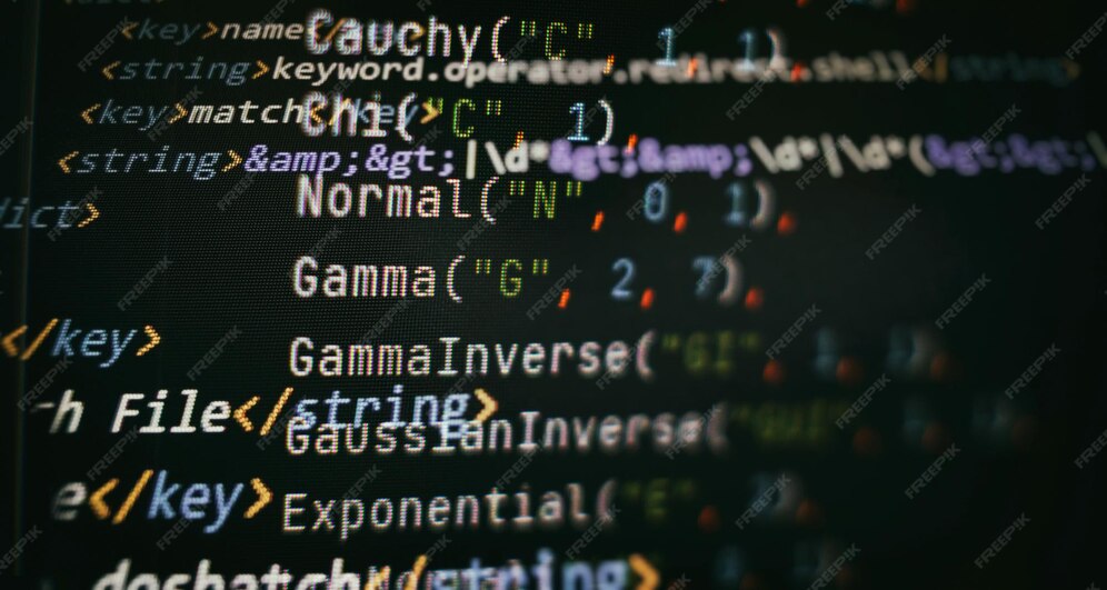 Premium Photo | Desktop pc monitor photo. javascript functions, variables, objects. project ...