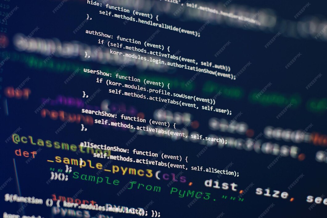 Premium Photo | Desktop pc monitor photo javascript functions variables ...