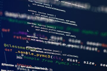 Premium Photo | Desktop pc monitor photo javascript functions variables ...