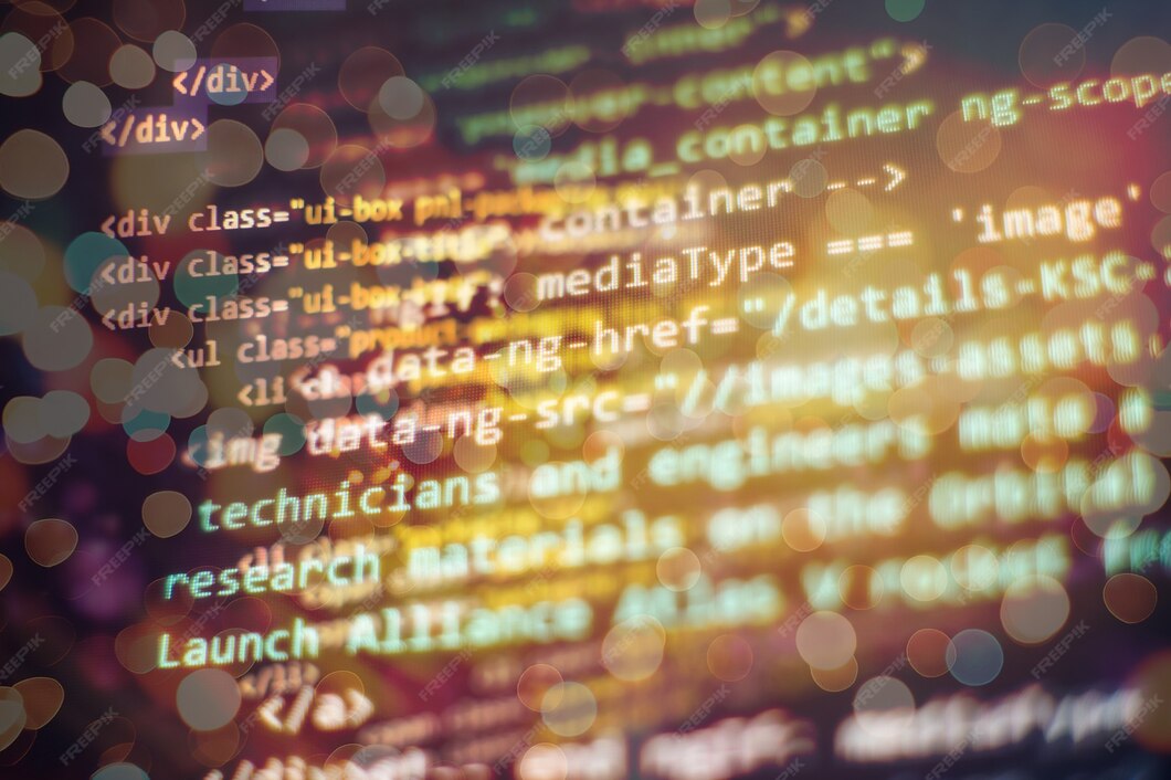 Premium Photo | Desktop pc monitor photo. javascript functions, variables, objects. project ...