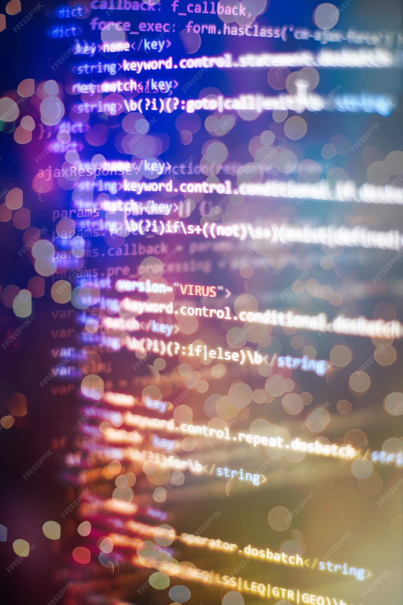 Premium Photo | Desktop pc monitor photo. javascript functions, variables, objects. project ...