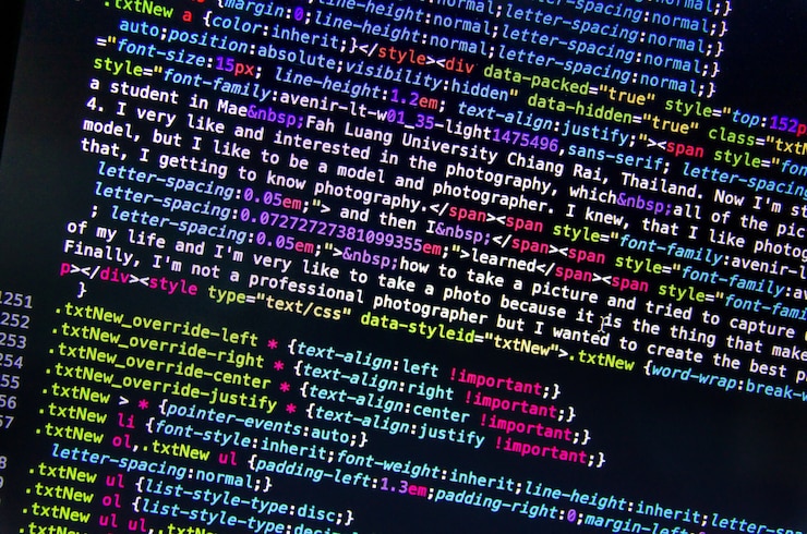 Premium Photo | Desktop source code and Wallpaper by Computer language ...