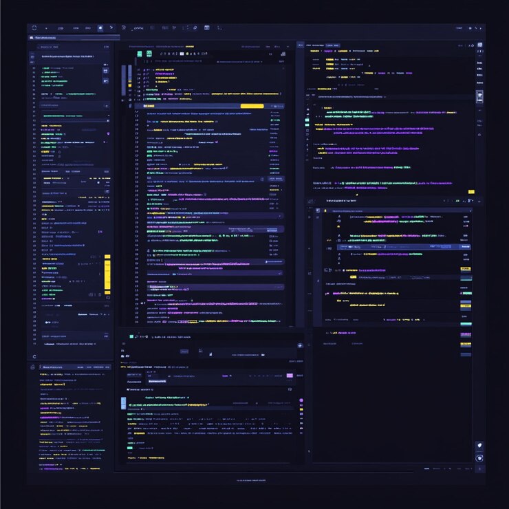 A Detailed Code Editor With A Frontend Framework Like React Or Vuejs Highlighted Premium Ai